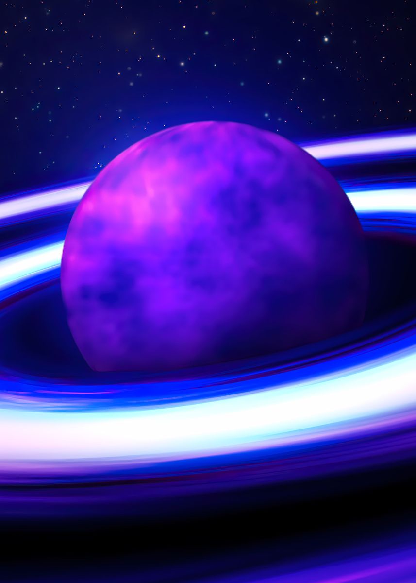 'Planetary Ring Space Art' Poster by Lunaxys Artwork | Displate