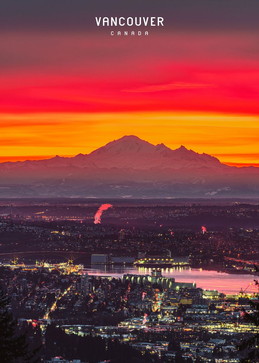 'Vancouver ' Poster, picture, metal print, paint by Explore Universe ...