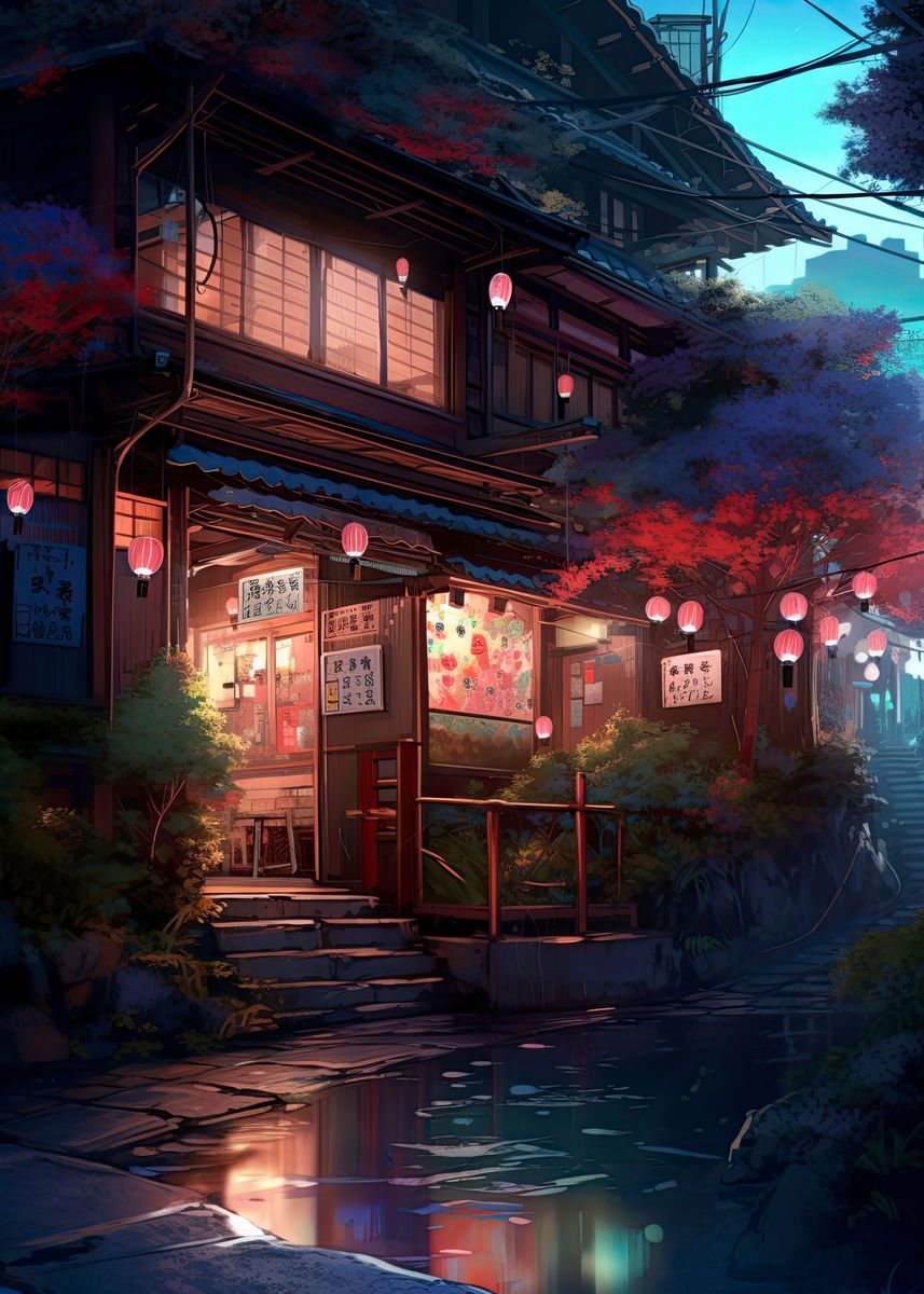 'Breathtaking Japan 06' Poster, picture, metal print, paint by KyzArt ...