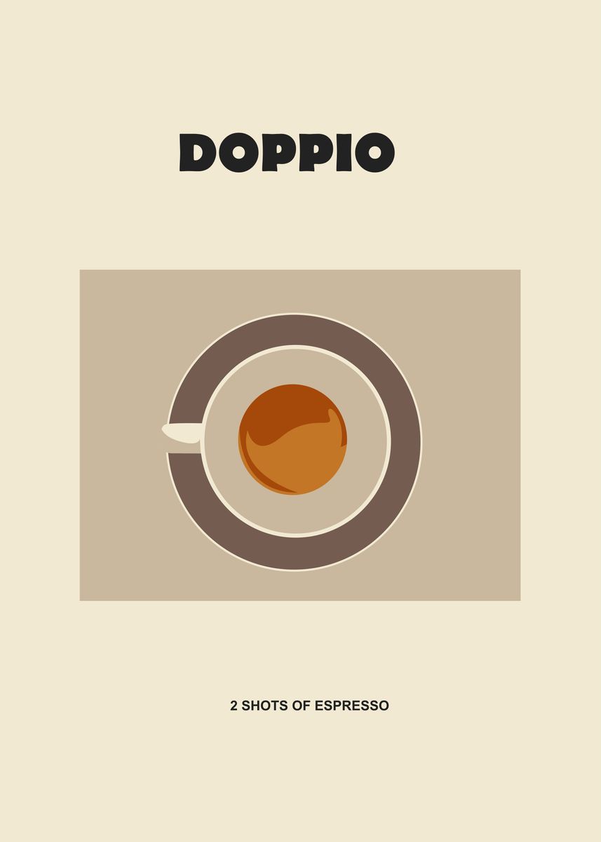 'doppio' Poster, picture, metal print, paint by Ratna Mutia Dewi | Displate