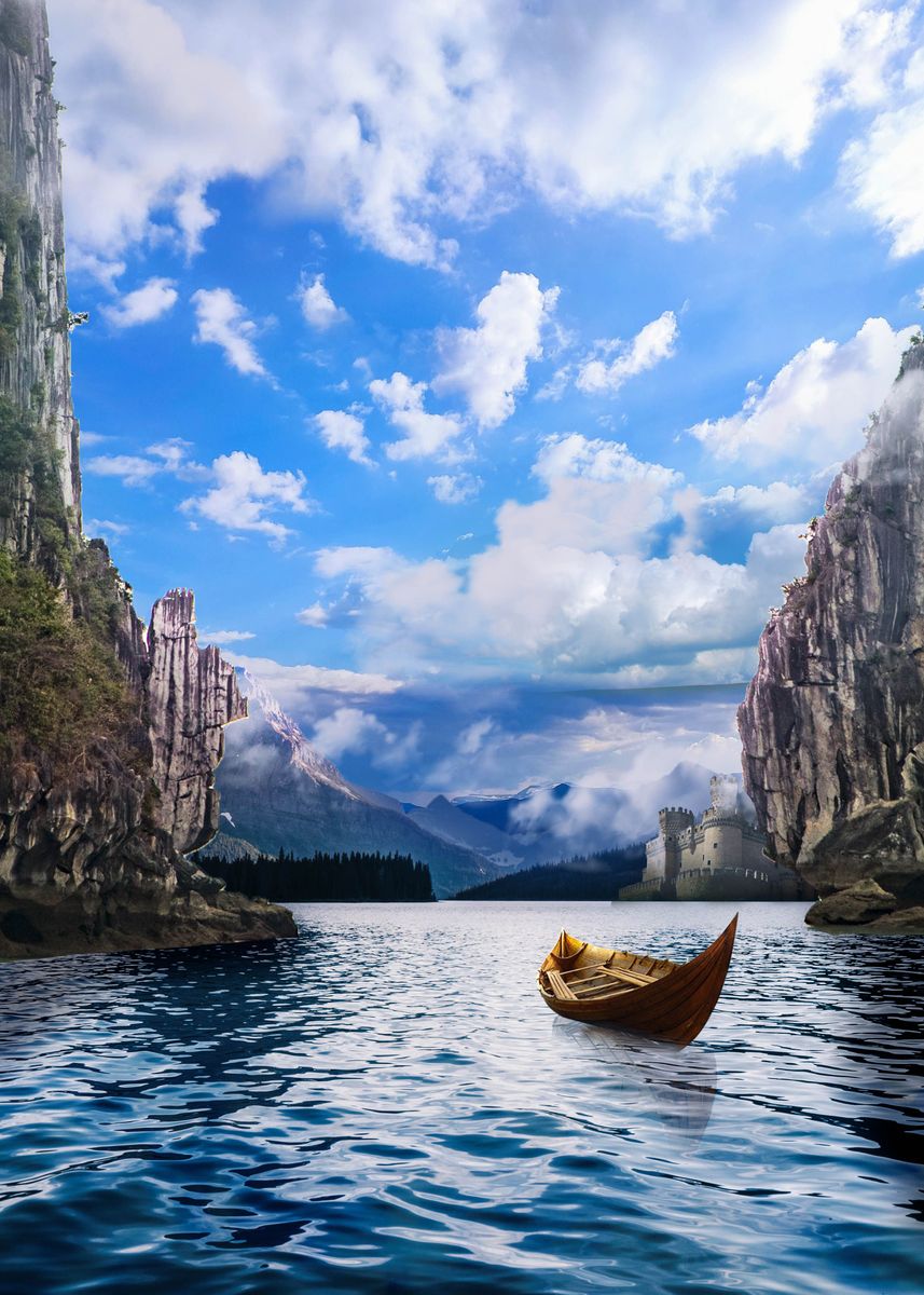 'Clear Sailing' Poster, picture, metal print, paint by Shaheen Khan ...