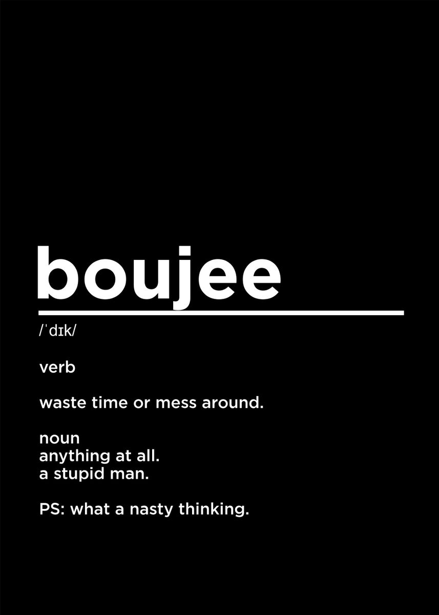 'boujee' Poster, picture, metal print, paint by Lowpoly Posters | Displate