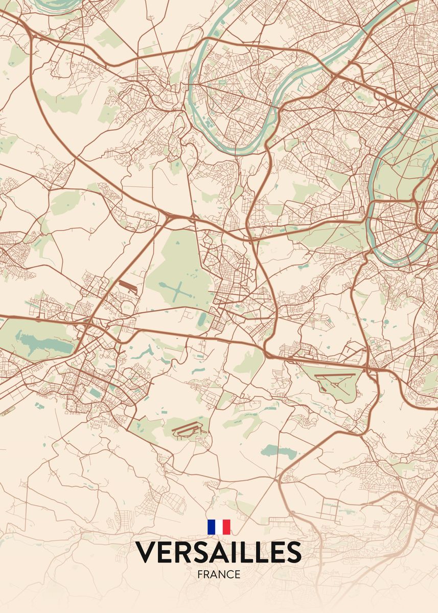 'Versailles FR' Poster, picture, metal print, paint by IMR Designs ...