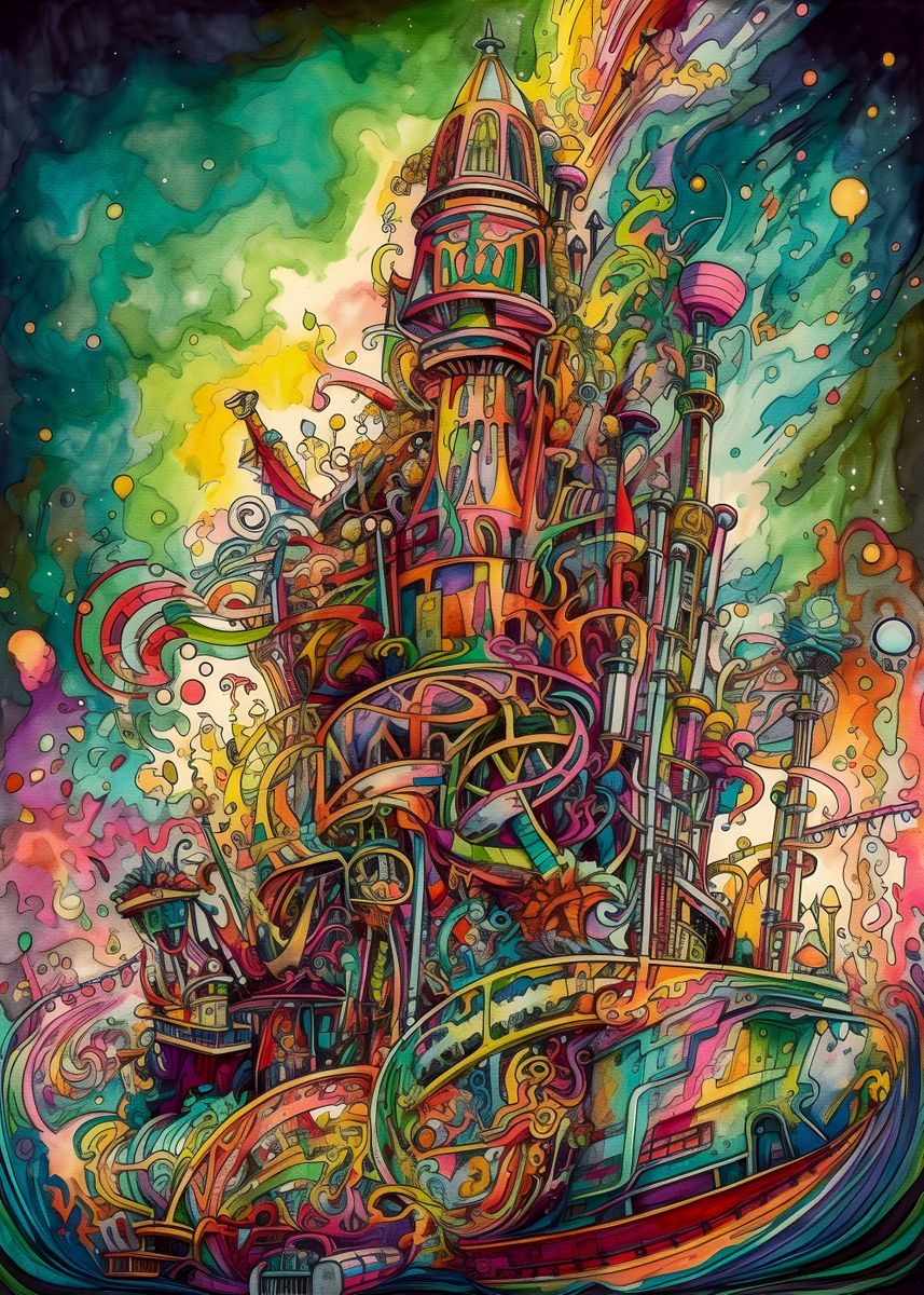 'Abstract Colorful' Poster, picture, metal print, paint by Muhammad ...