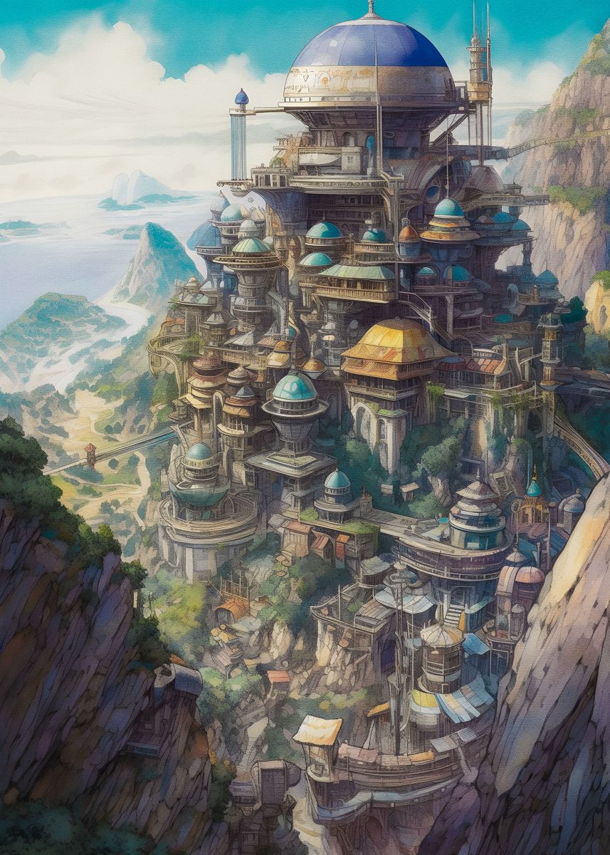 'Fantasy wold Tomorrowland' Poster, picture, metal print, paint by Muhammad Irsan | Displate