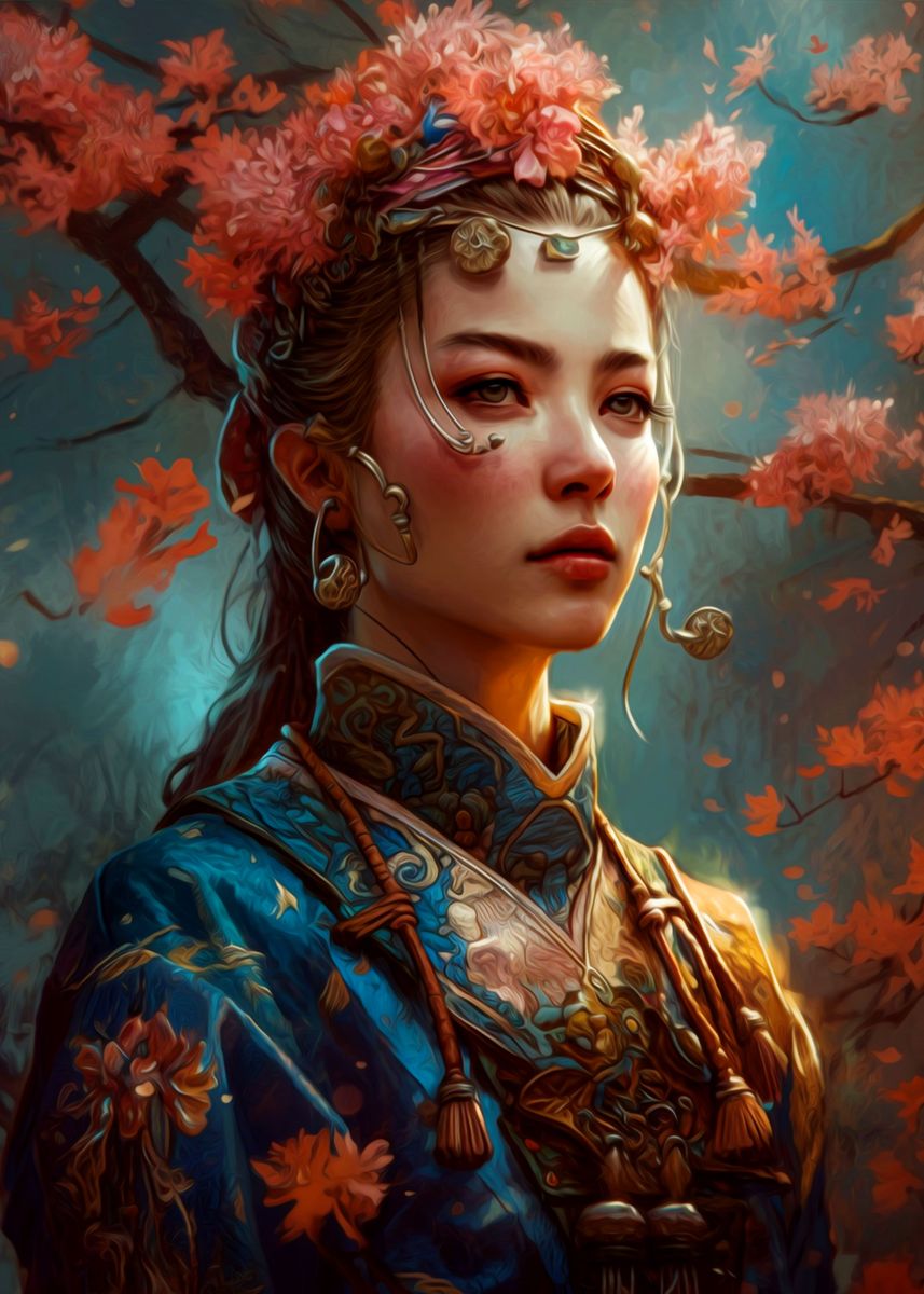 'Asian Woman' Poster by Nest ate | Displate