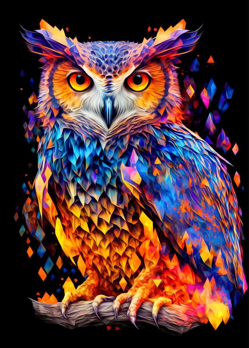 'Owl' Poster by minh doan | Displate