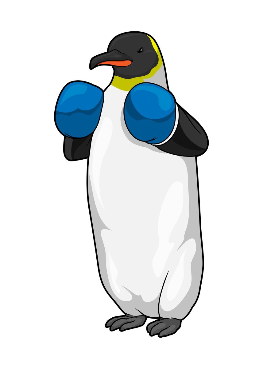 'Penguin Boxer Boxing' Poster, picture, metal print, paint by Markus ...