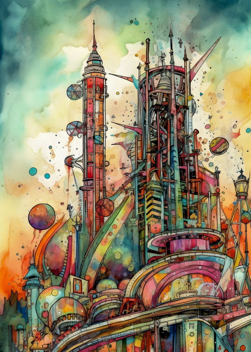 'Abstract Machine' Poster by Muhammad Irsan | Displate