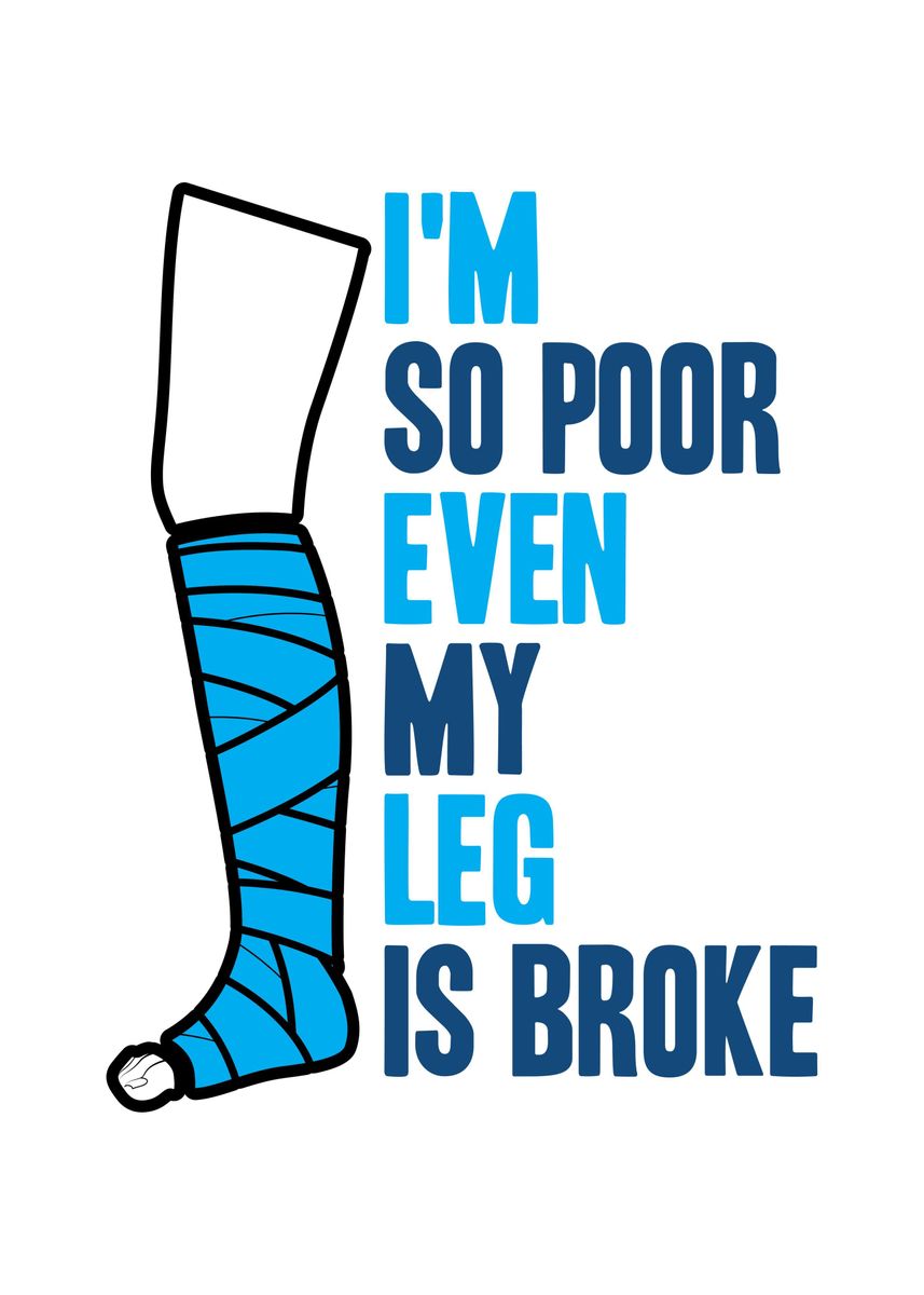 'Broken Leg' Poster, picture, metal print, paint by Sebastian Wünsche ...