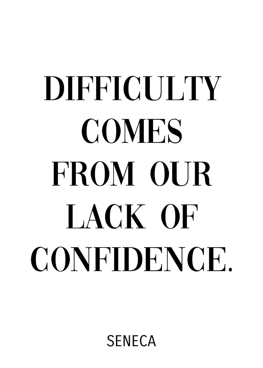 'Seneca Quote ' Poster, picture, metal print, paint by DIMS | Displate