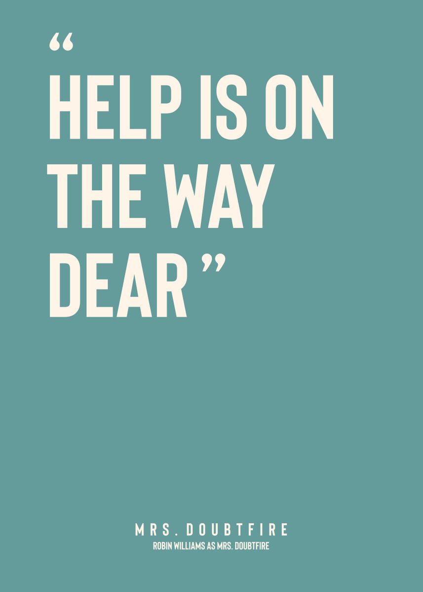 'Mrs. doubtfire' Poster, picture, metal print, paint by Robet Erick ...