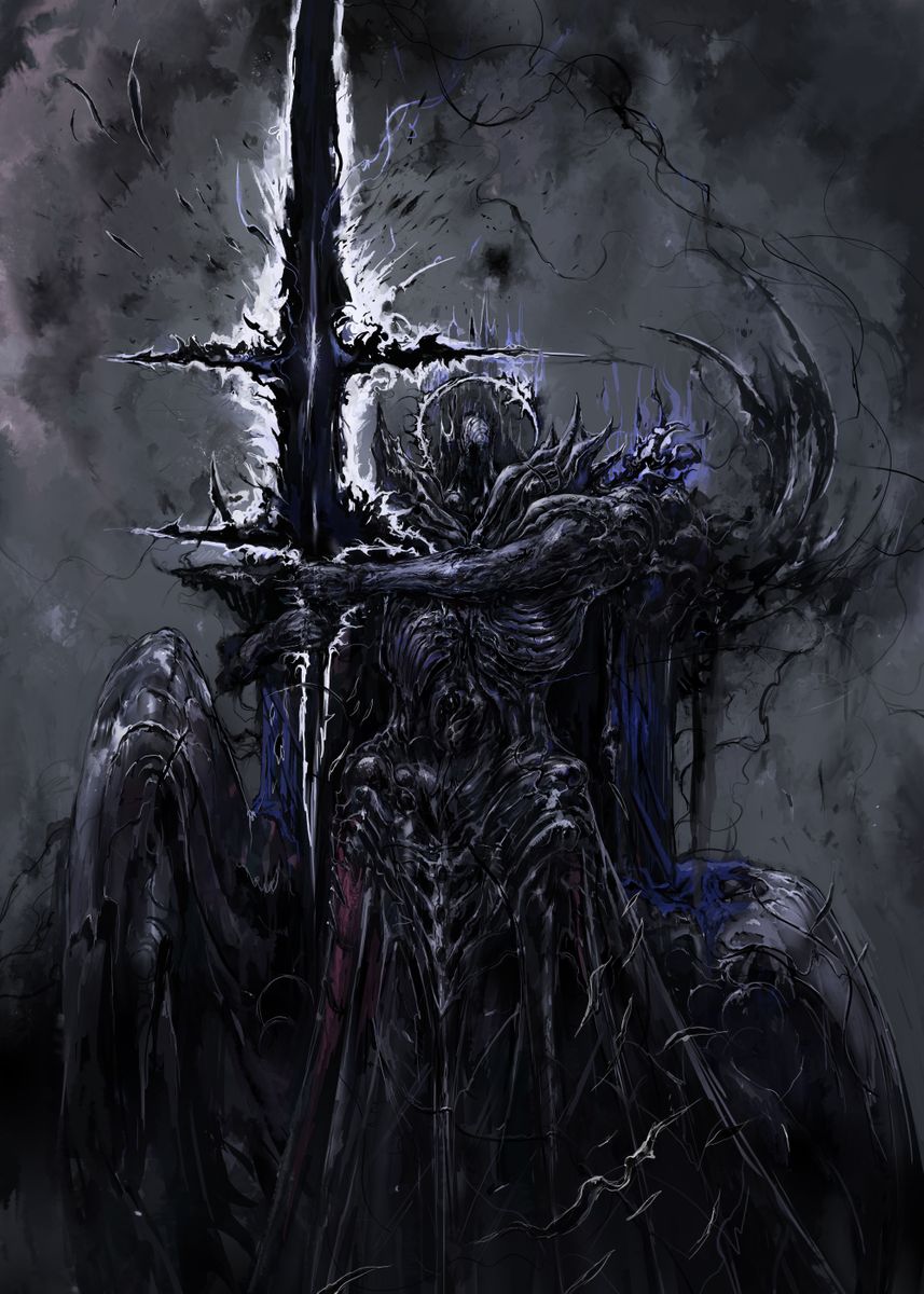 'Void Sword' Poster, picture, metal print, paint by Marcelo Orsi Blanco ...