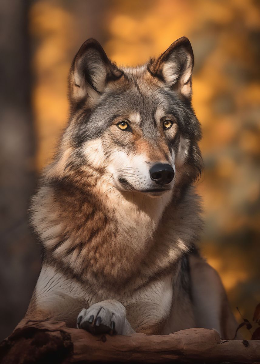 'Wolf Stare' Poster, picture, metal print, paint by Zooscape Wildlife ...