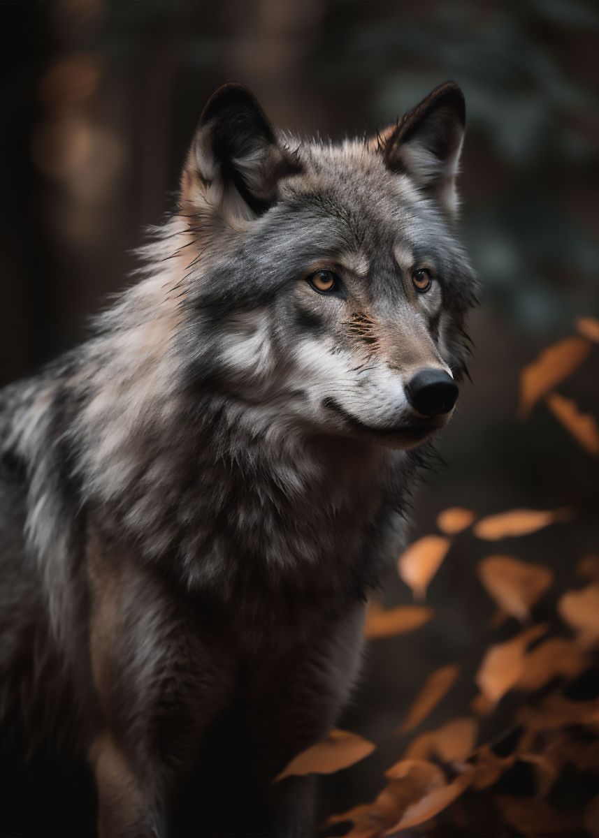 'Powerful Wolf' Poster by Zooscape Wildlife | Displate