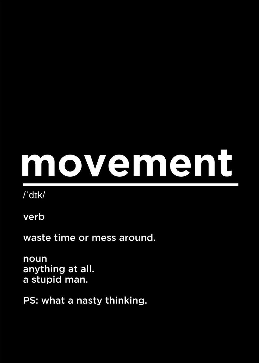 'movement' Poster by Lowpoly Posters | Displate