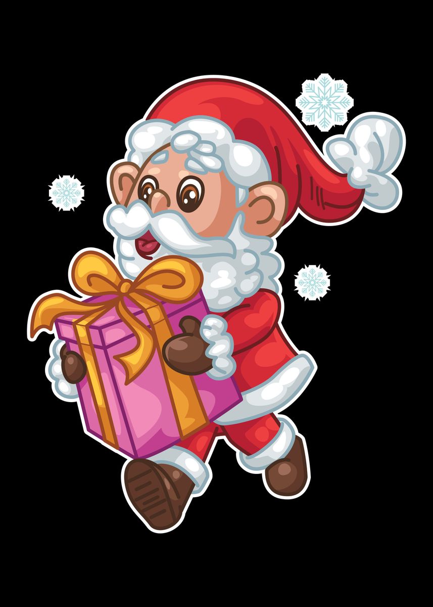 'Character Santa Clause 04' Poster, picture, metal print, paint by ...