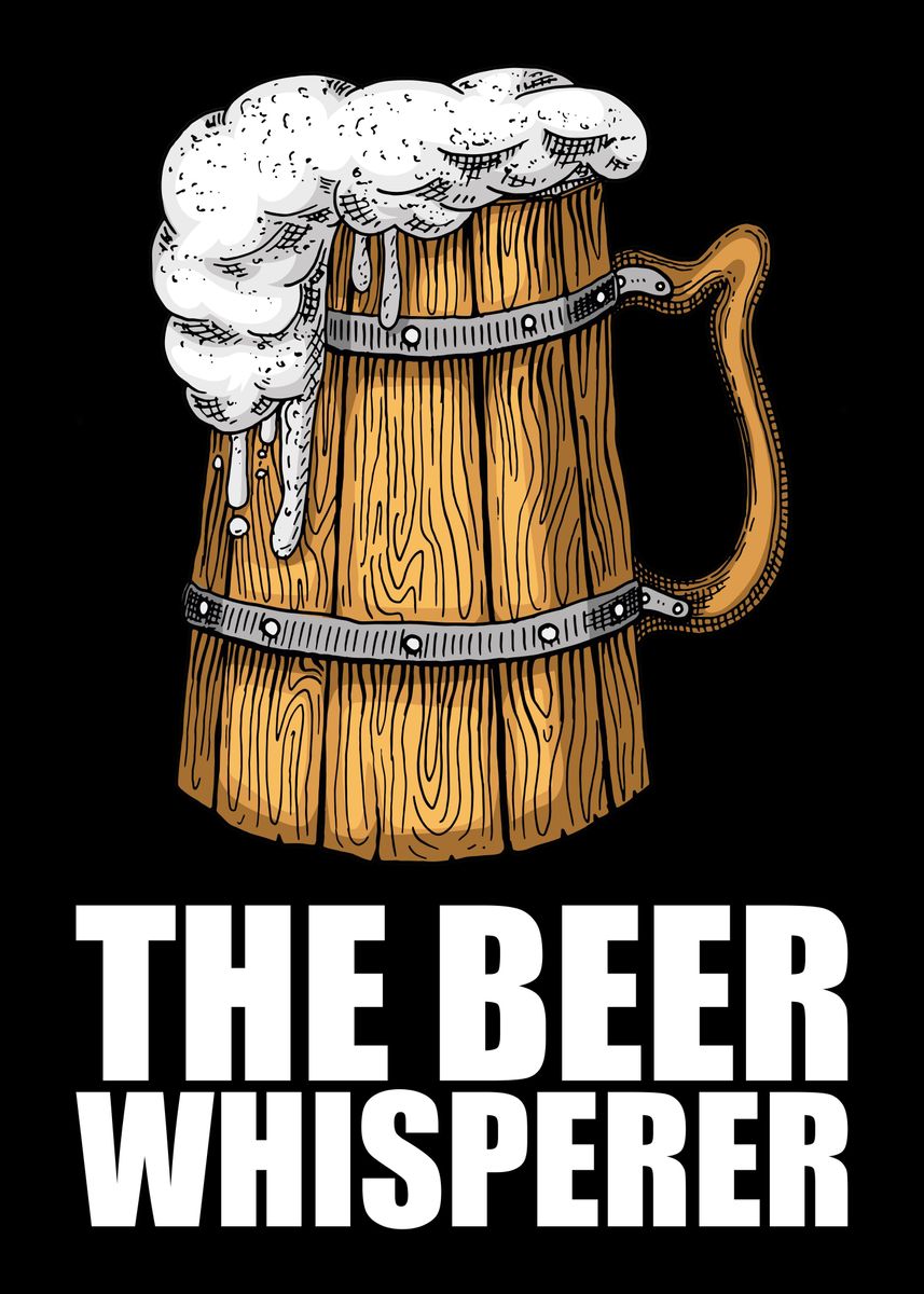'Handgemachtes Bier' Poster, picture, metal print, paint by Stefanie ...