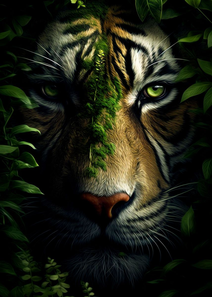 'Tiger' Poster by Tiker Arts | Displate