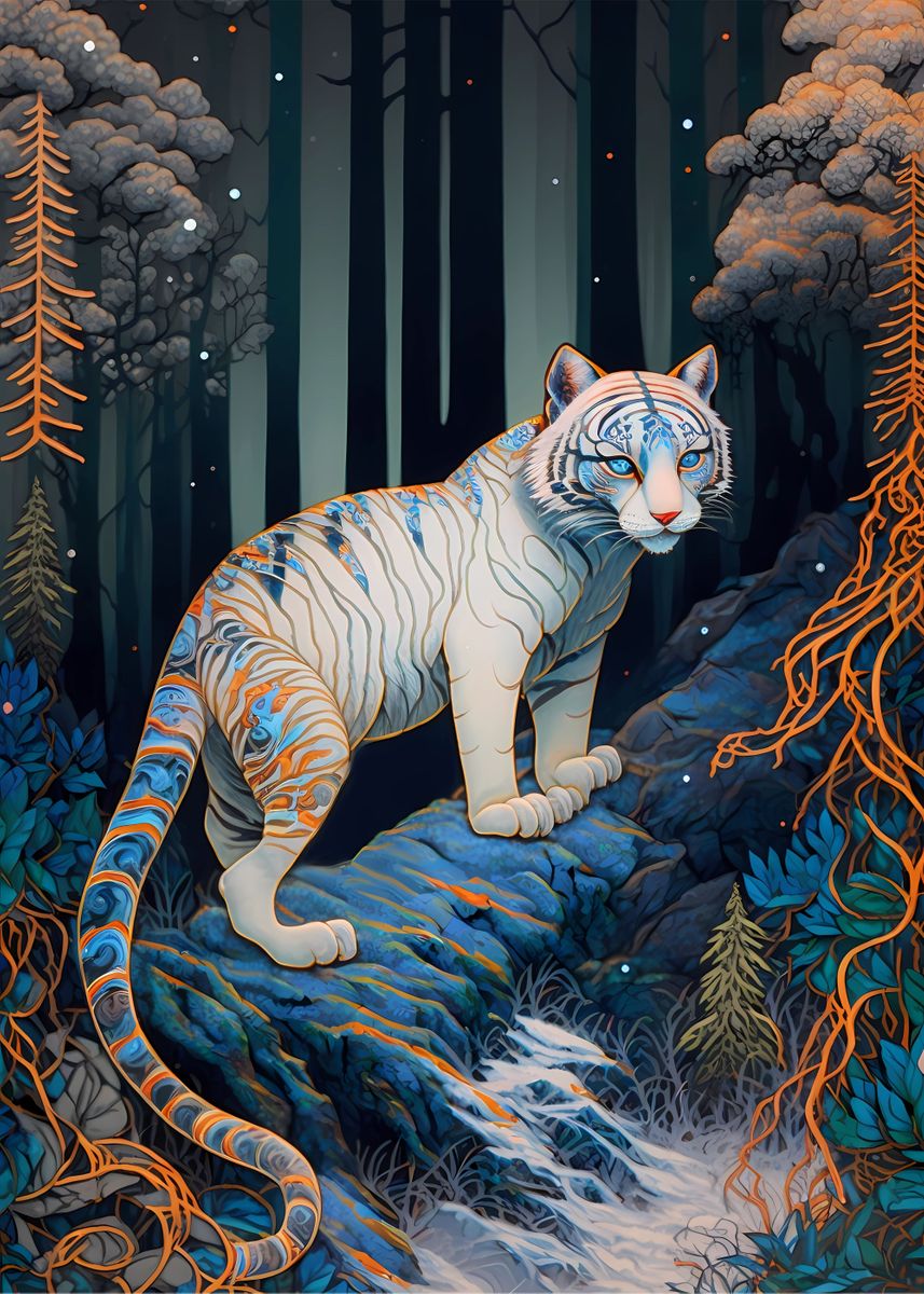 'Fox Unrealistic' Poster, picture, metal print, paint by Parker World ...