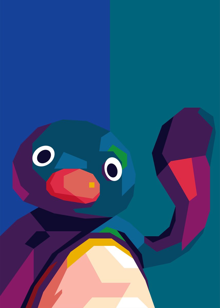 'Hello Penguin Meme' Poster, picture, metal print, paint by Muifatin ...