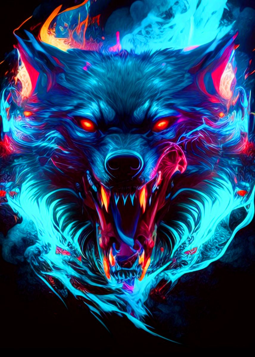 'Wolf' Poster by Hustle 92 | Displate
