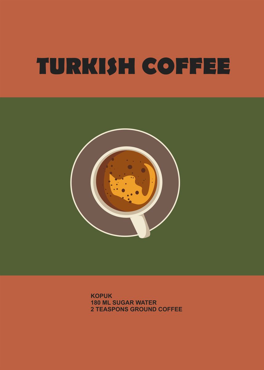 'coffee turkish' Poster by Ratna Mutia Dewi | Displate