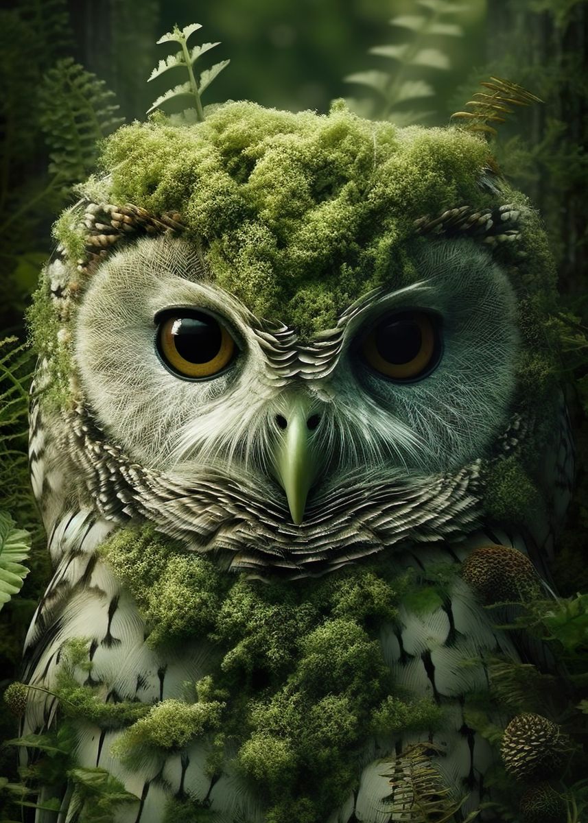 'Forest Guardian' Poster, picture, metal print, paint by TESSERACT 07 ...