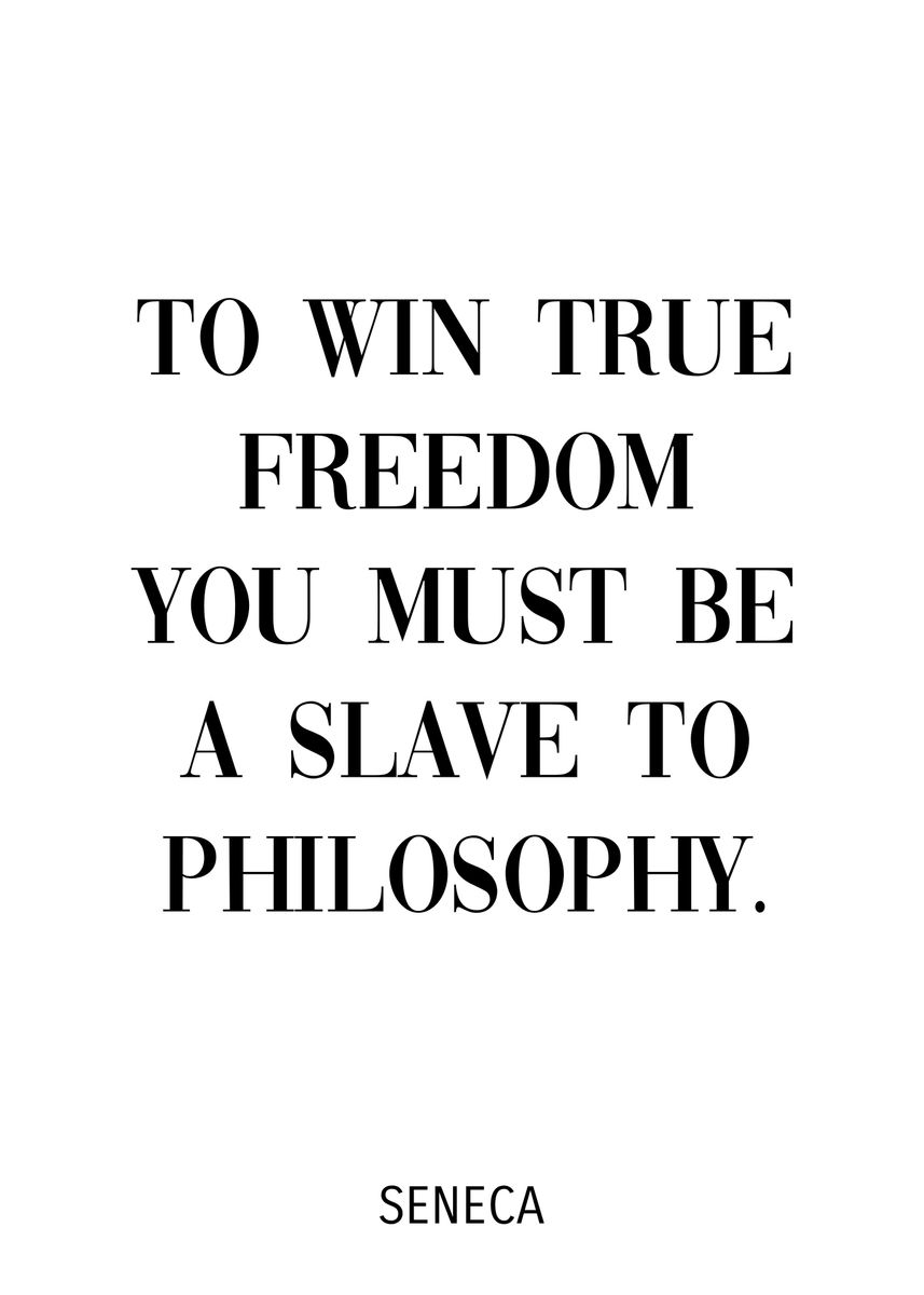 'Seneca Quote ' Poster, picture, metal print, paint by DIMS | Displate