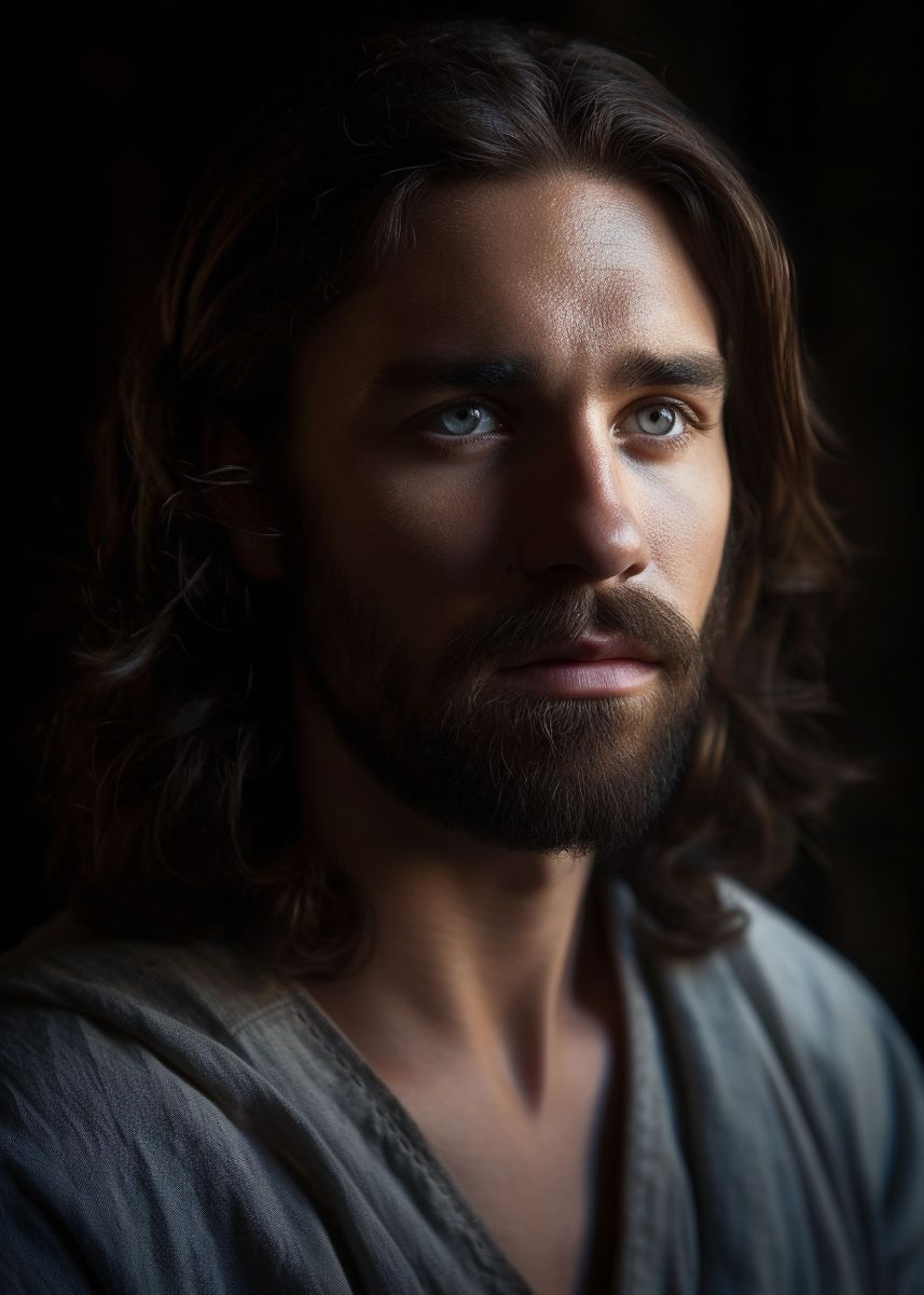 'Jesus Christ Portrait 11' Poster by FerraraMedia | Displate