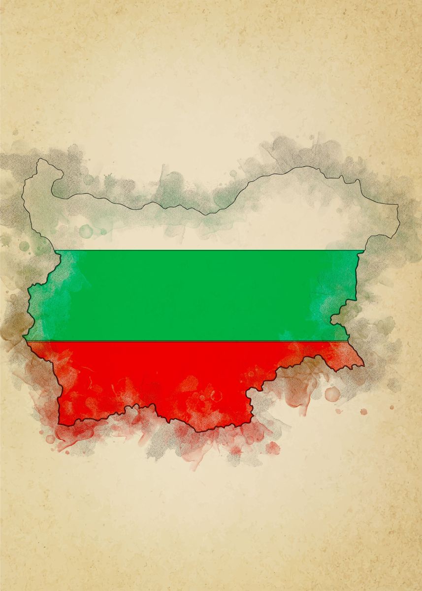 'Bulgaria' Poster, picture, metal print, paint by Eli Cassin | Displate