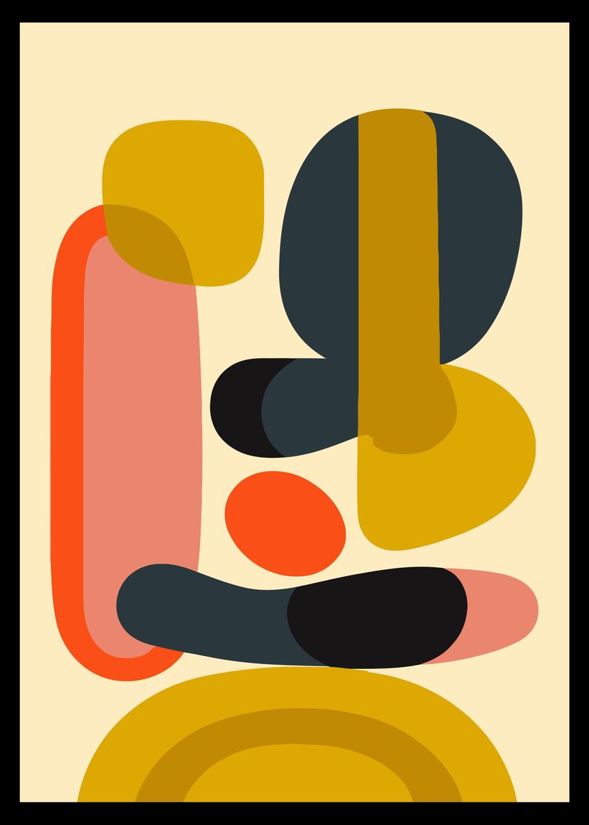 'Geometric Abstract' Poster by Nae | Displate