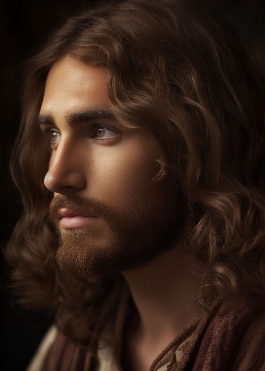 'Jesus Christ Portrait 14' Poster by FerraraMedia | Displate