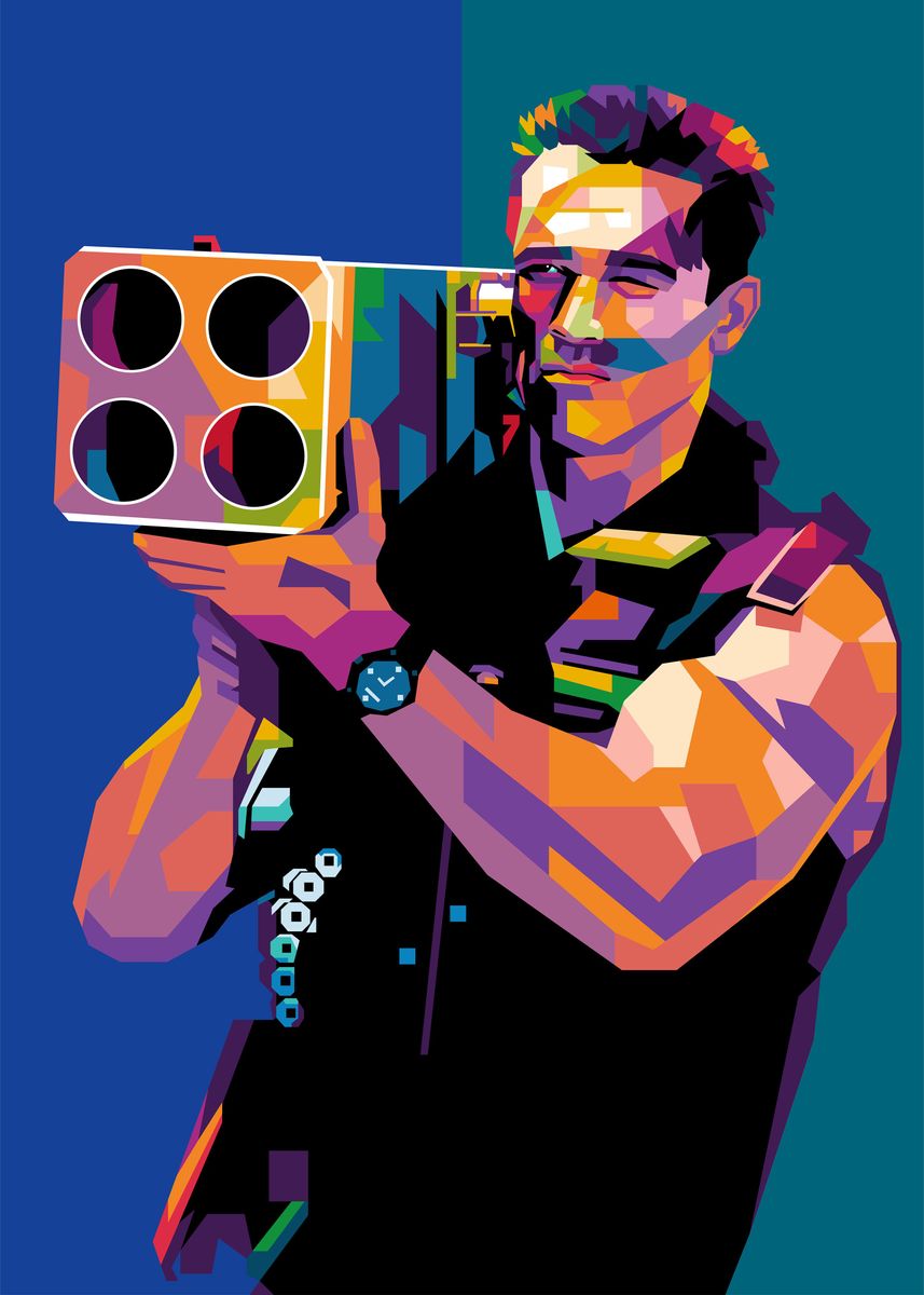 'Commando' Poster by Ananda Praj | Displate