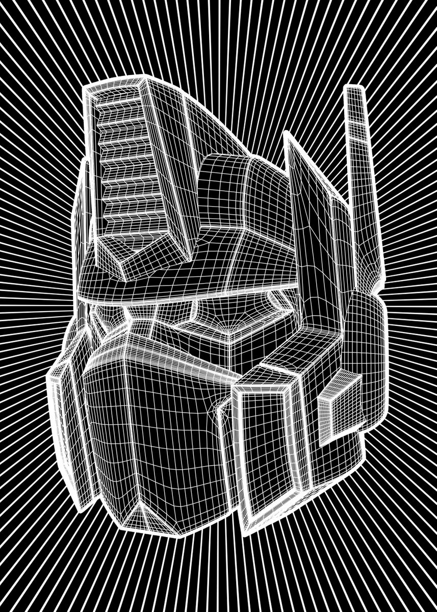 'Optimus Prime Semi Profile' Poster, picture, metal print, paint by ...