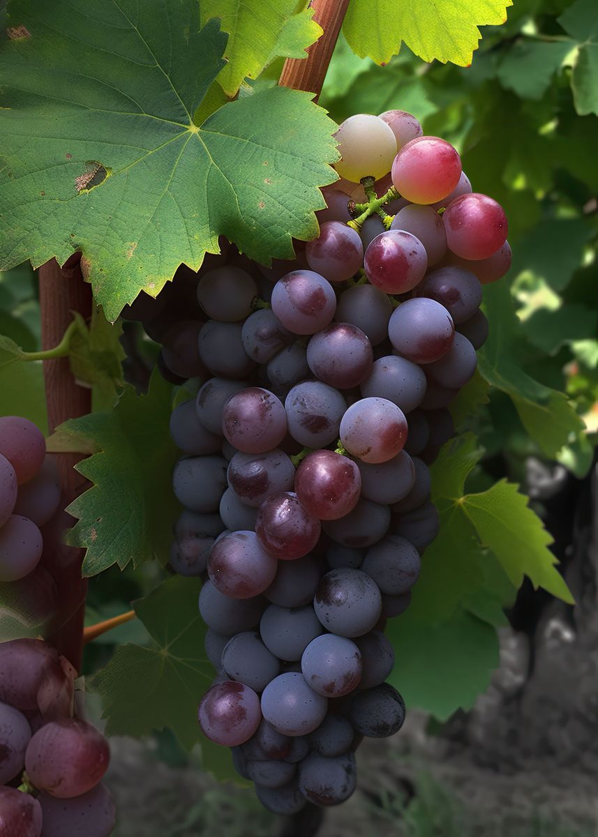 'Grapevine' Poster, picture, metal print, paint by Morphic Prints ...