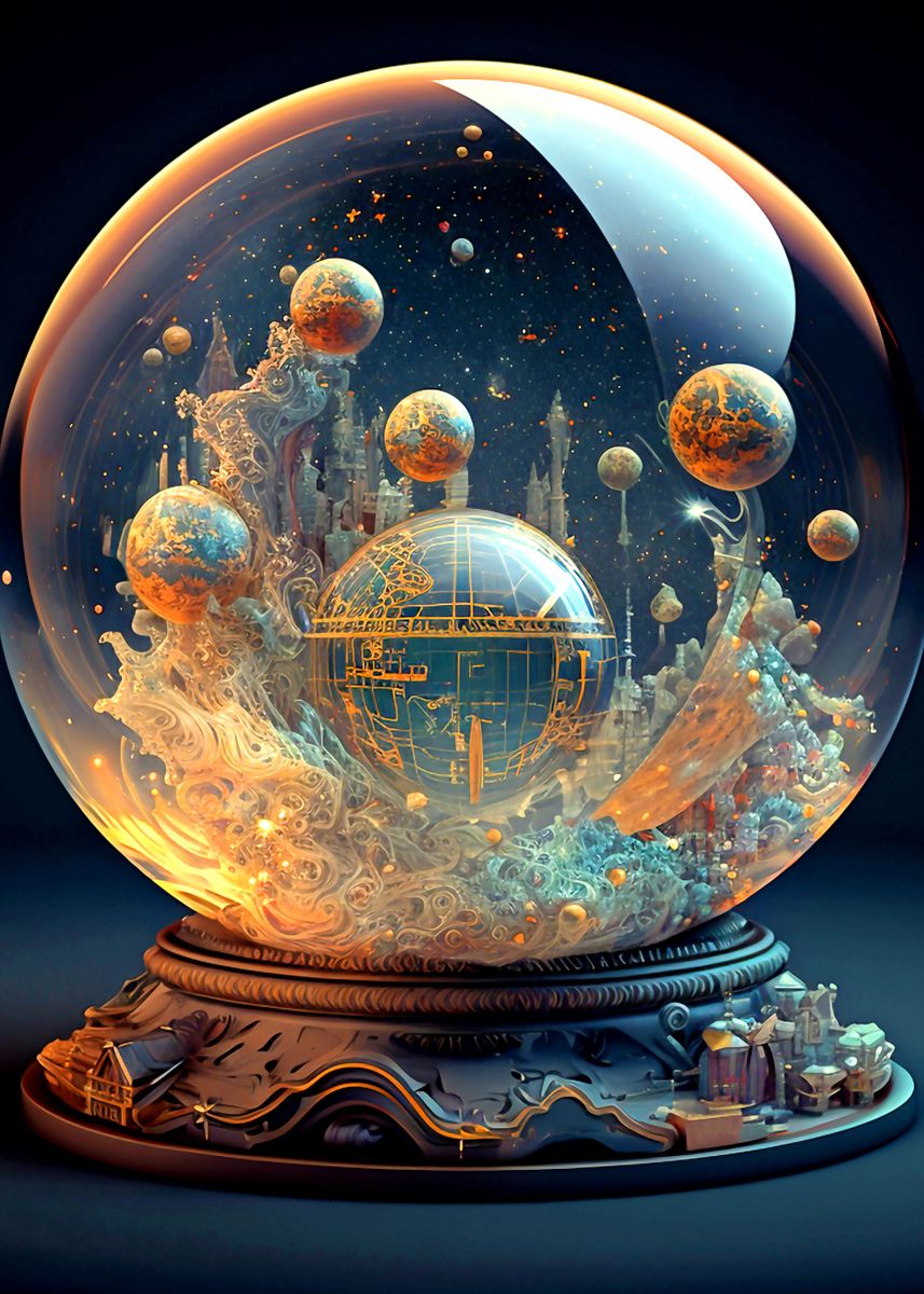 'Crystal Ball' Poster, picture, metal print, paint by Nemory Artist ...