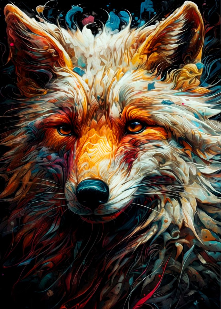 'Fantasy Fox' Poster, picture, metal print, paint by dnland thane ...