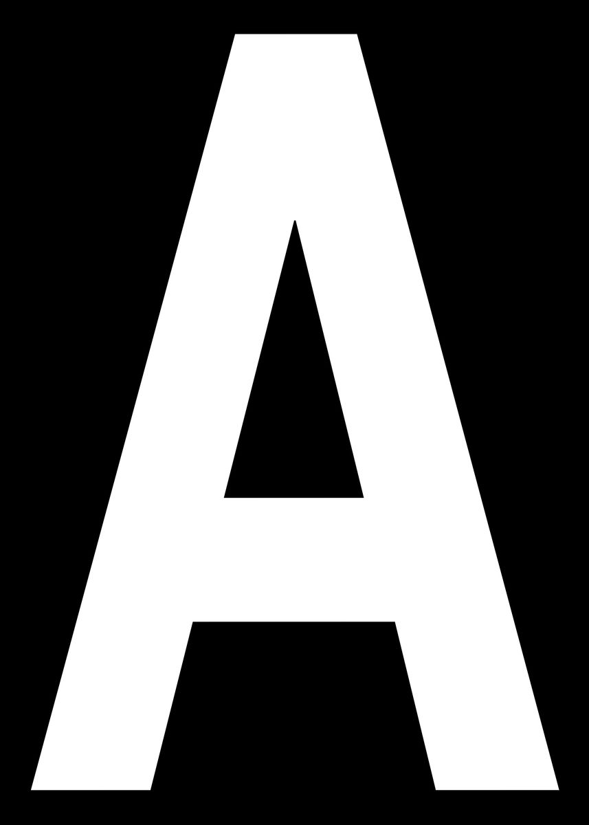 'Letter A' Poster, picture, metal print, paint by Bruce Stanfield ...