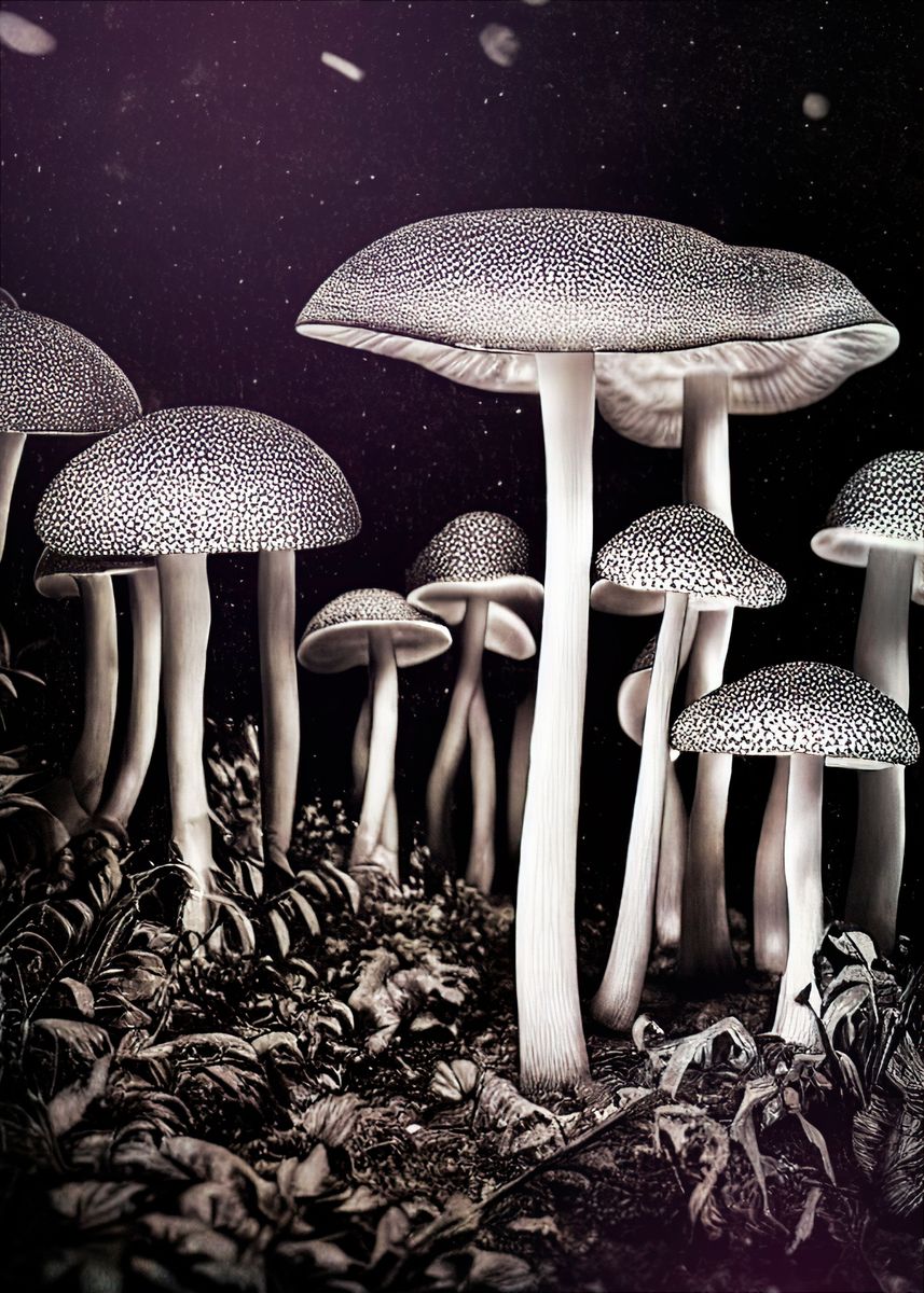 'Psilocybe s005' Poster, picture, metal print, paint by ...