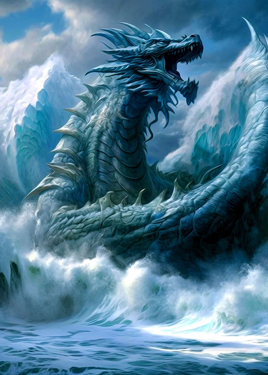 'Fantasy Dragon' Poster by bds land | Displate
