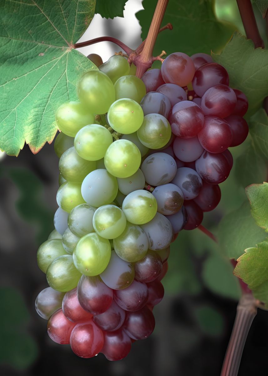 'Grapevine' Poster, picture, metal print, paint by Morphic Prints ...