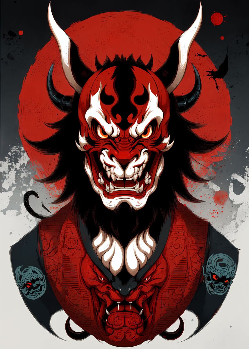 'Hannay Demon' Poster, picture, metal print, paint by DVArt | Displate