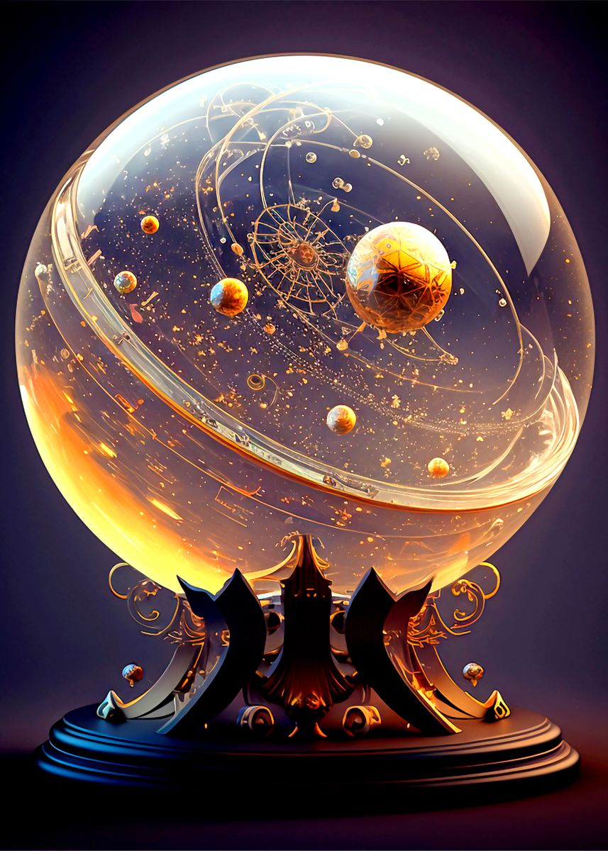 'Crystal Ball' Poster, picture, metal print, paint by Nemory Artist ...