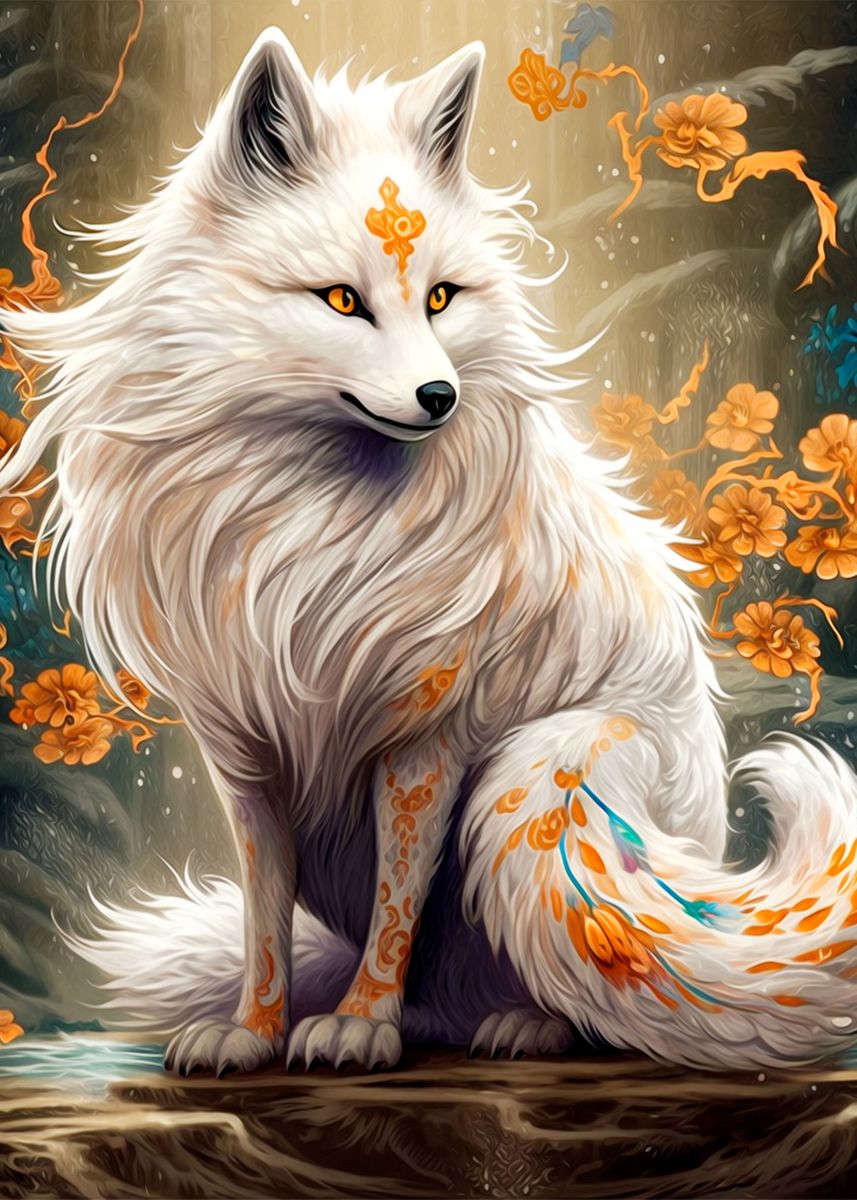 'Fantasy Fox' Poster by dnland thane | Displate