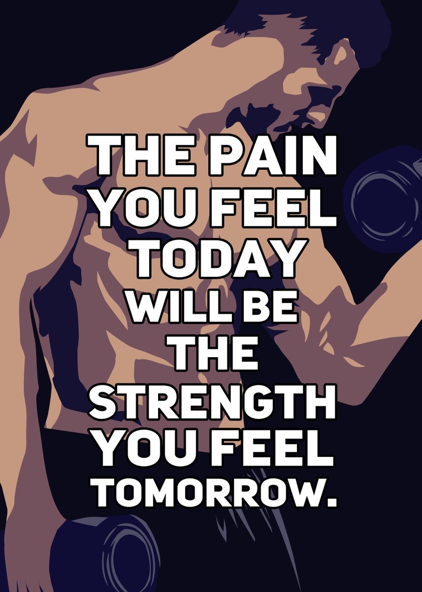 'Gym Motivational Workout' Poster by Creative Visual | Displate