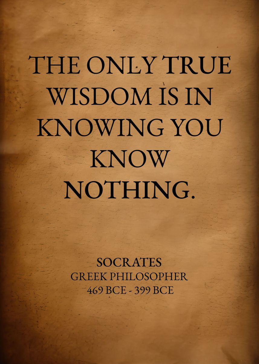 'The Only True Wisdom' Poster, picture, metal print, paint by ...