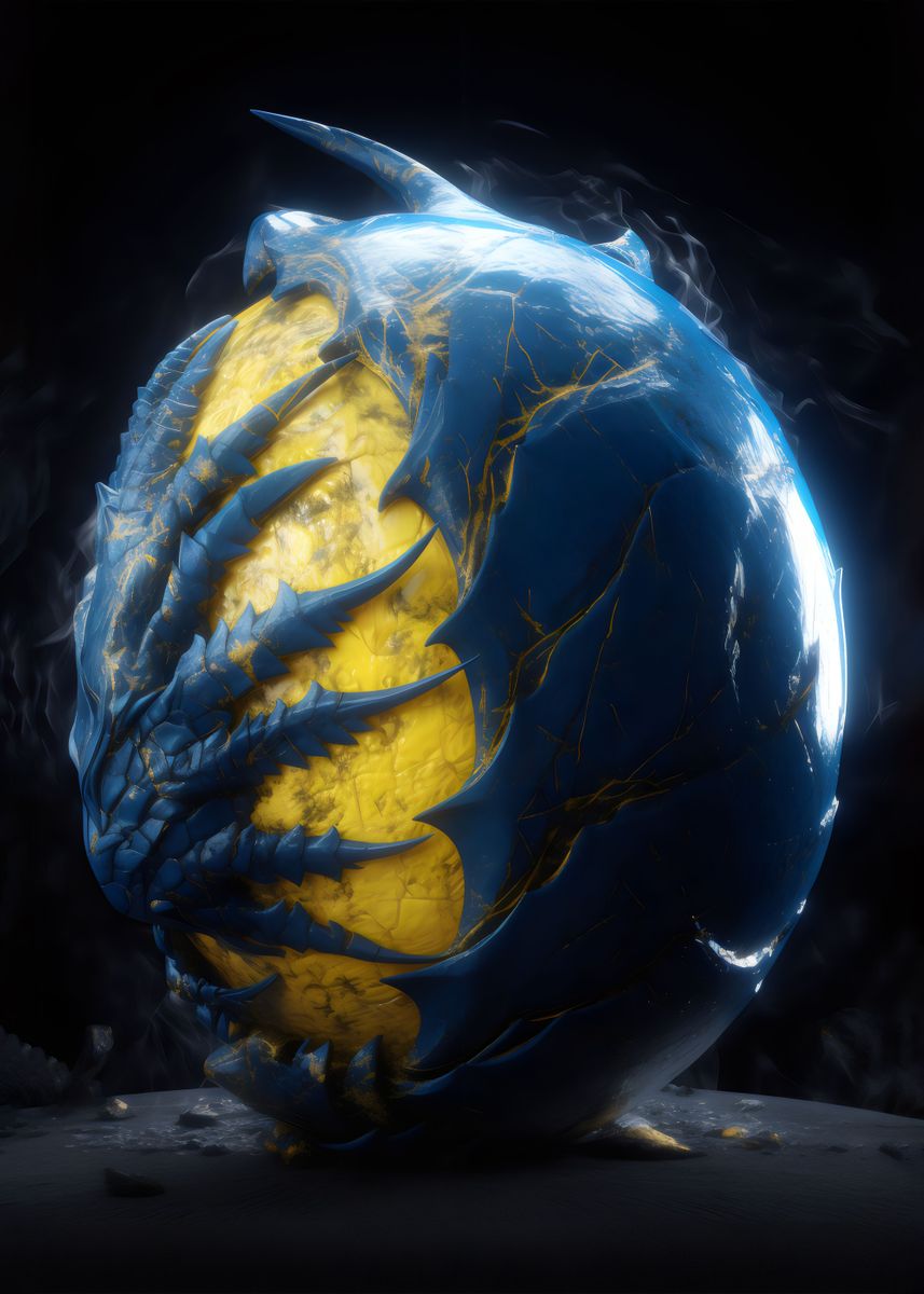 'Lightning Dragon Egg ' Poster, picture, metal print, paint by Star ...