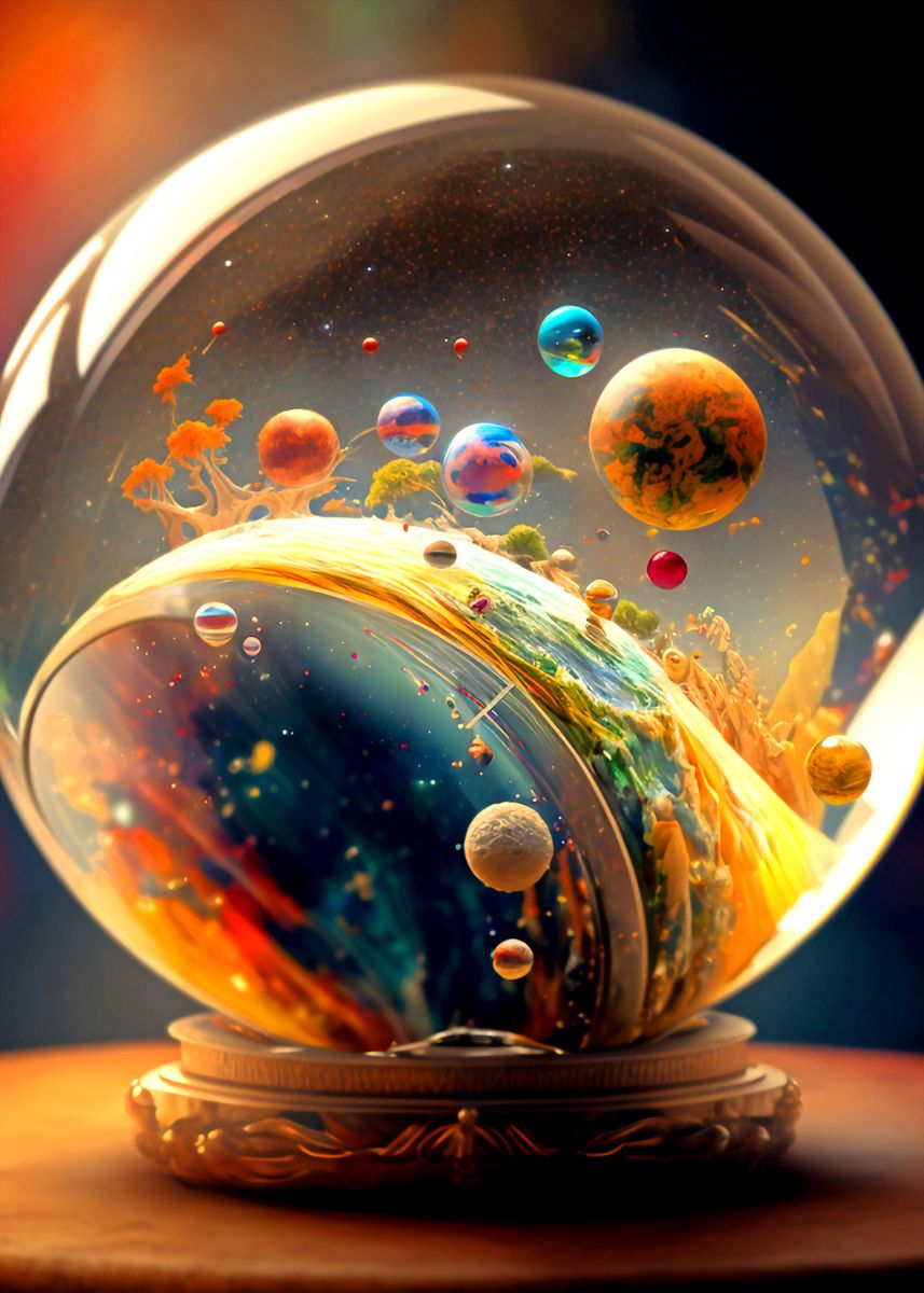 'Crystal Ball' Poster, picture, metal print, paint by Nemory Artist ...