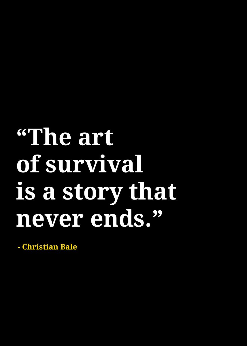 'Christian bale quotes ' Poster, picture, metal print, paint by DNSM ...